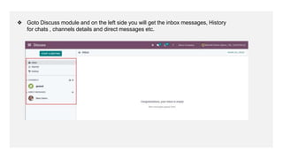 How to Efficiently Communicate Using Channels in Odoo | PPT