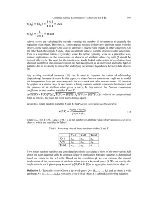 EFFICIENTLY PROCESSING OF TOP-K TYPICALITY QUERY FOR STRUCTURED DATA | PDF