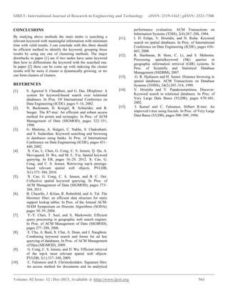 Efficiently searching nearest neighbor in documents using keywords | PDF | Search | Internet