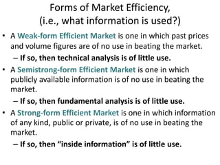Efficient market hypothesis | PPTX