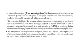 Efficient Market Hypothesis (EMH) defination and assumptions.pptx ...