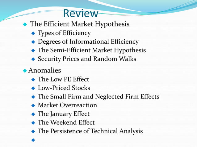 EFFICIENT MARKET THEORY.pptx | Stocks and Bonds | Personal Investing