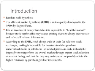 efficient market theoryintroduction concepts | PPT