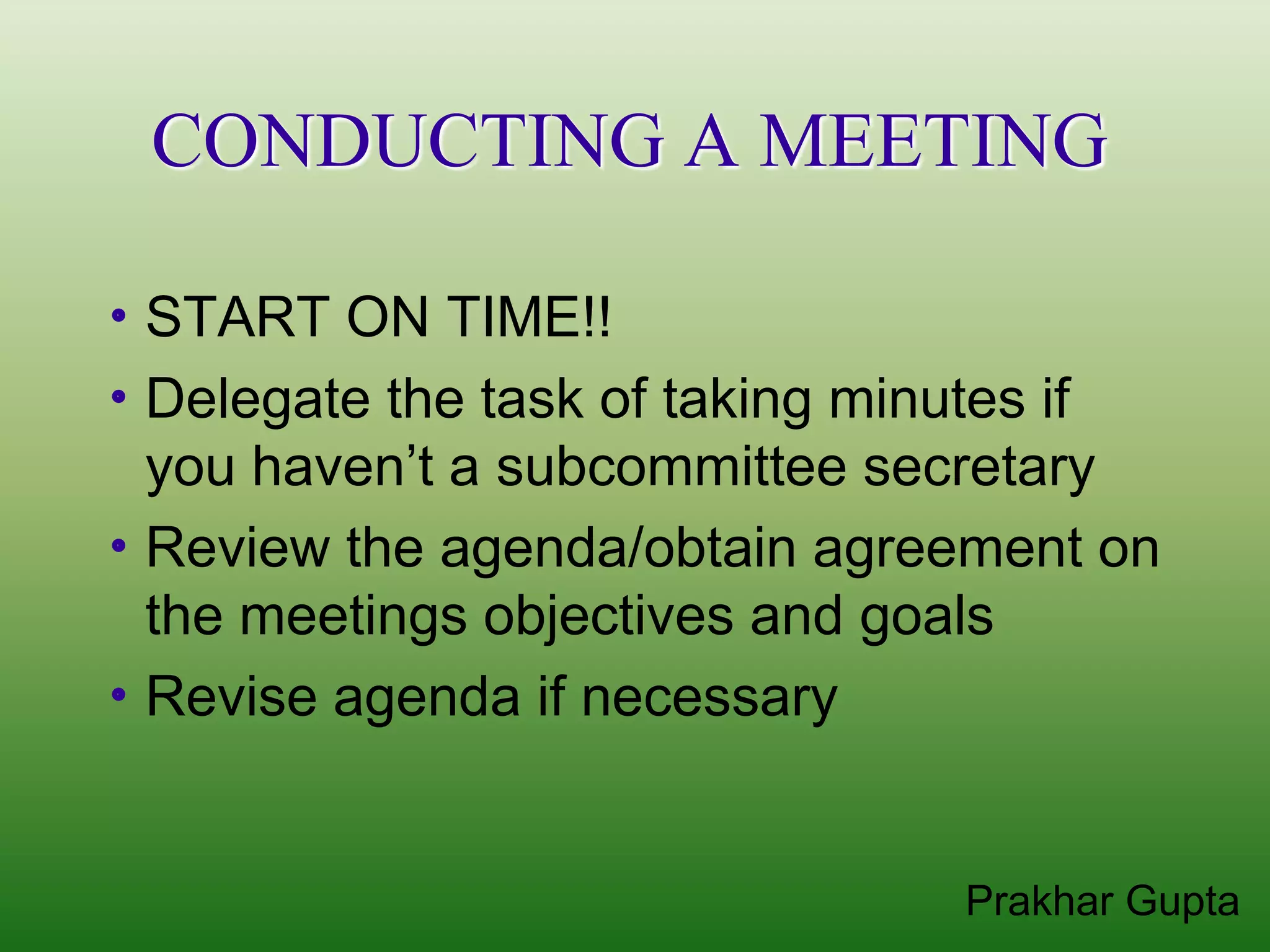 Efficient meeting ppt | PPTX