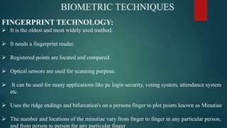 MULTIMODAL BIOMETRIC SECURITY SYSTEM | PPTX
