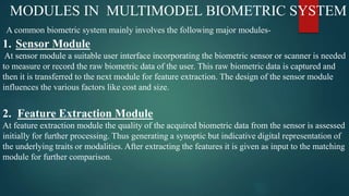 MULTIMODAL BIOMETRIC SECURITY SYSTEM | PPTX