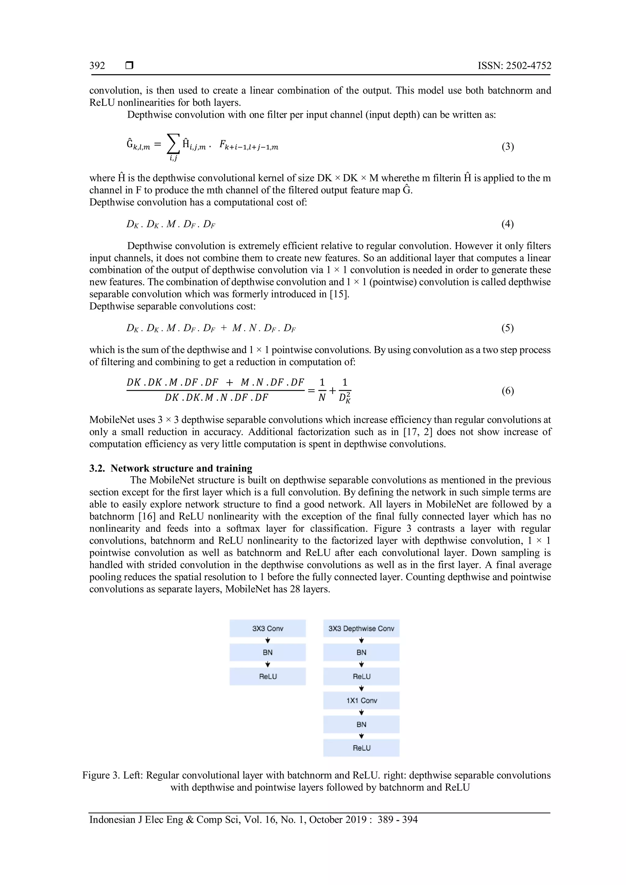 Efficient Mobilenet Architectureasimagerecognit Pdf