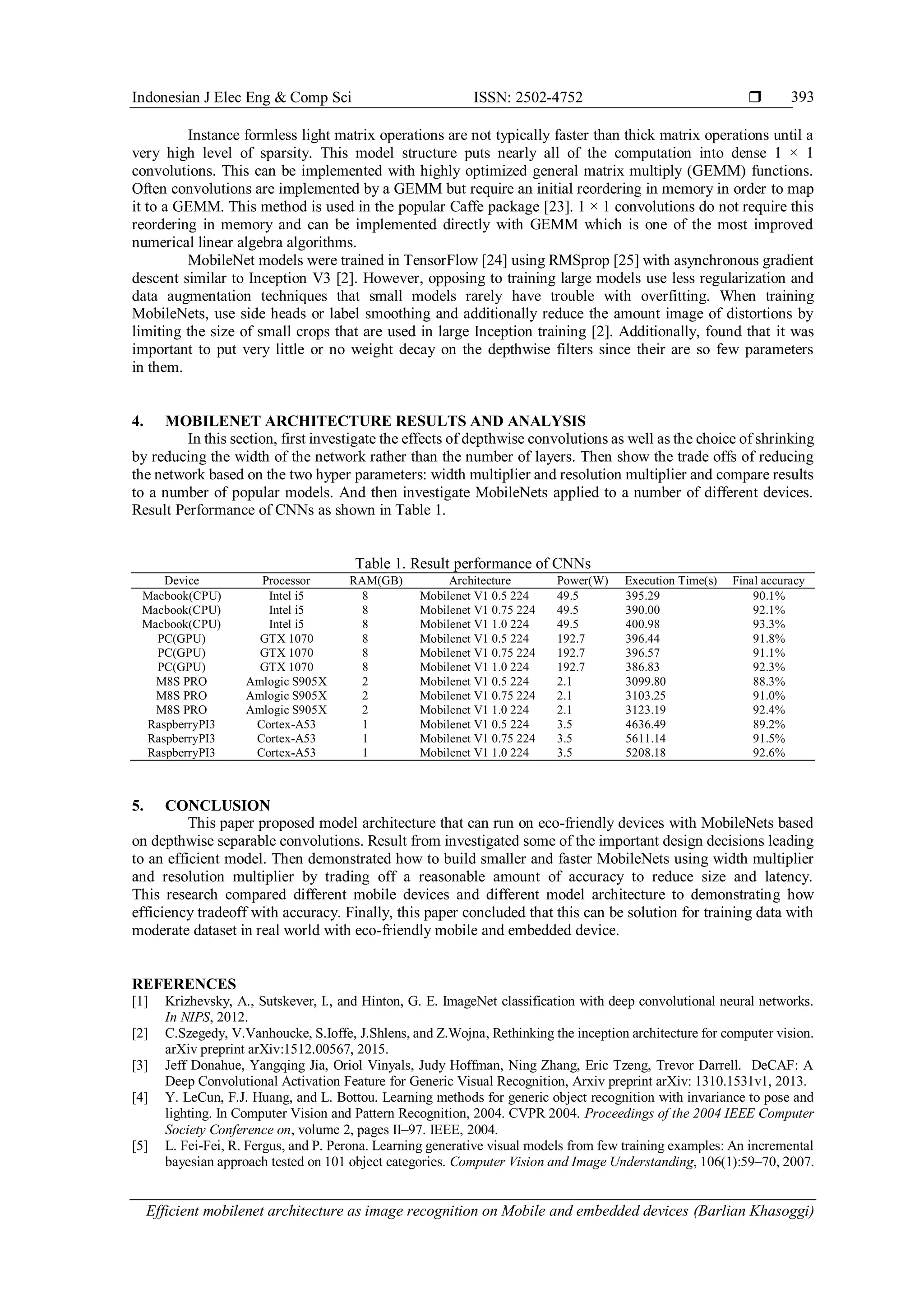 Efficient mobilenet architecture_as_image_recognit | PDF