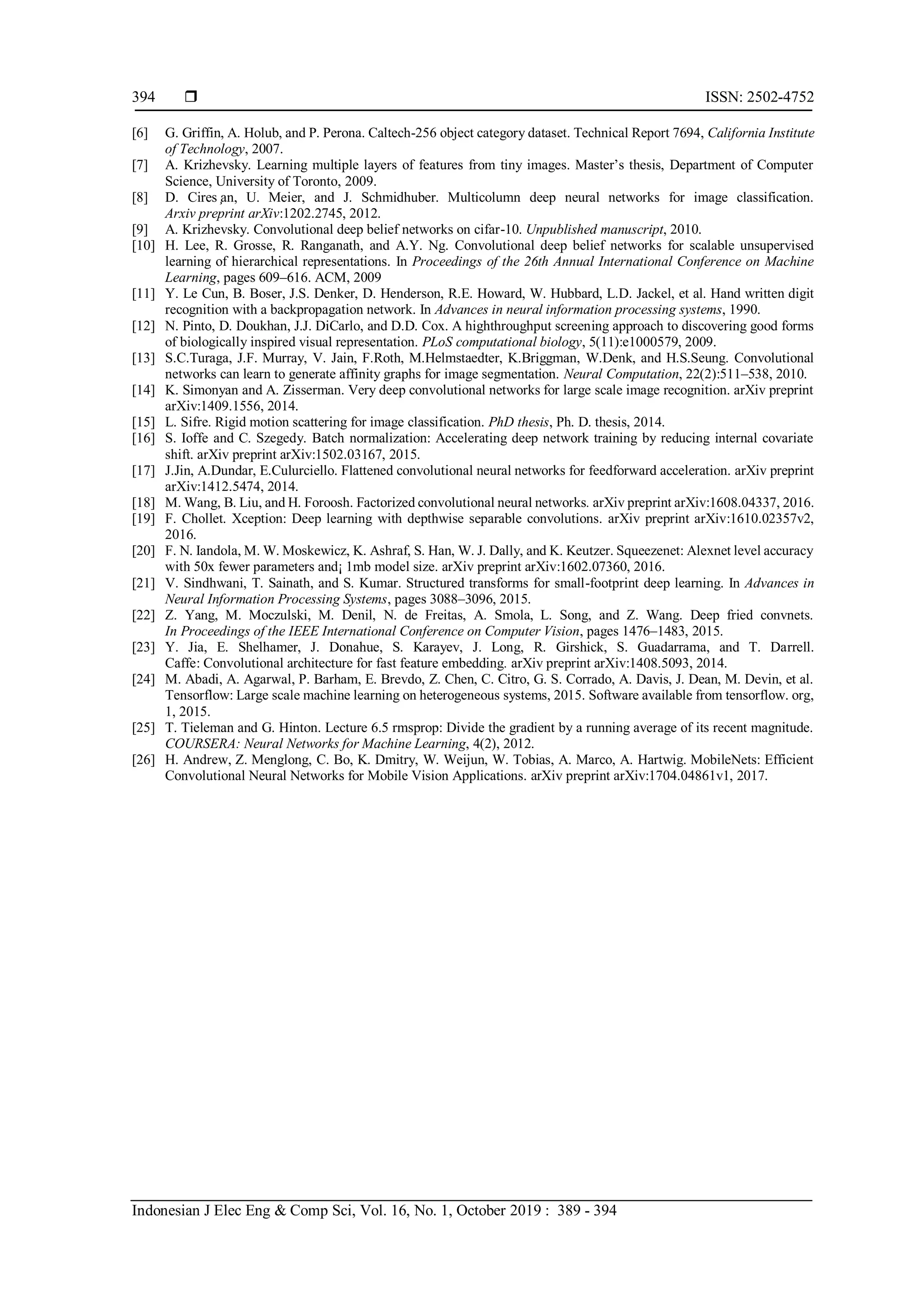 Efficient Mobilenet Architectureasimagerecognit Pdf