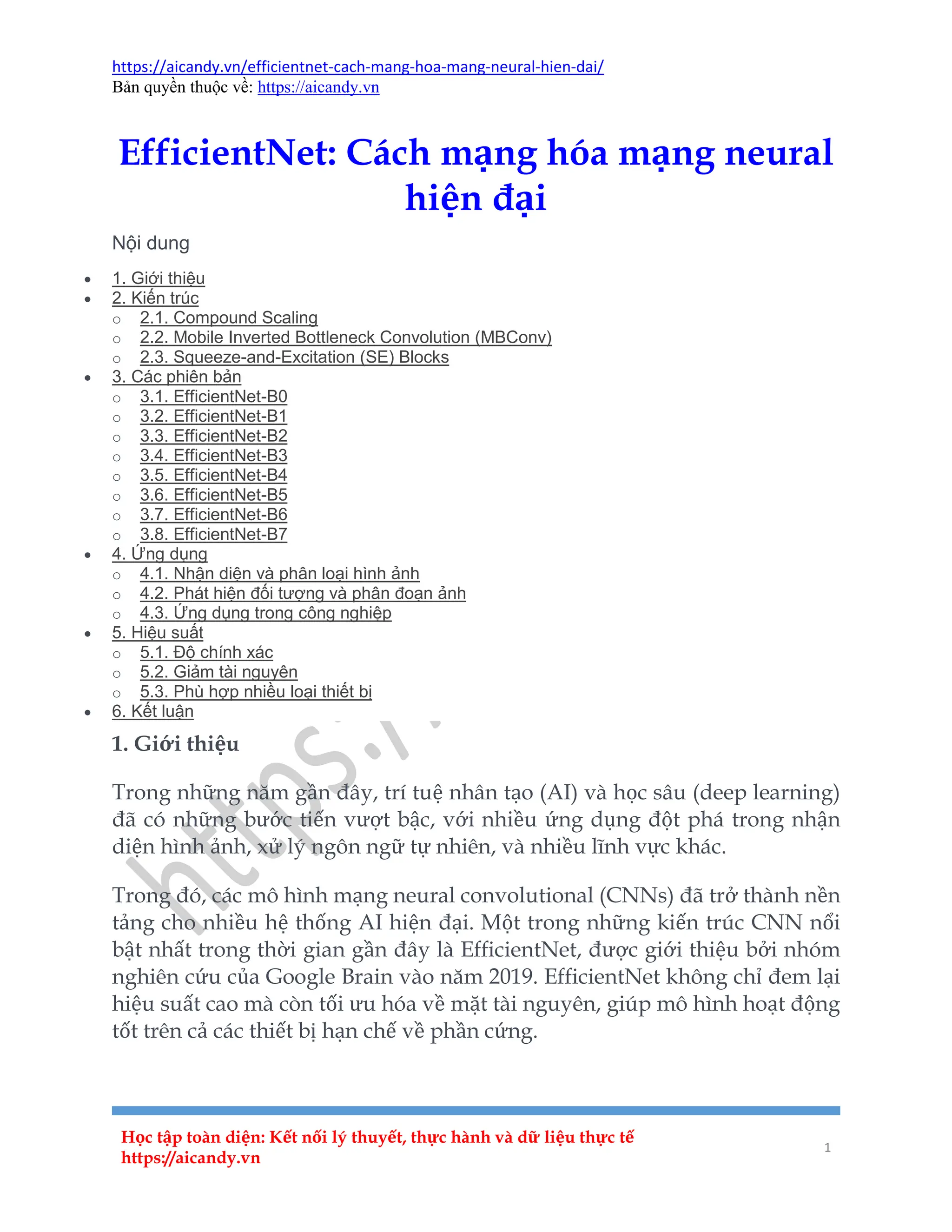 EfficientNet - Cách mạng hóa mạng neural hiện đại.pdf