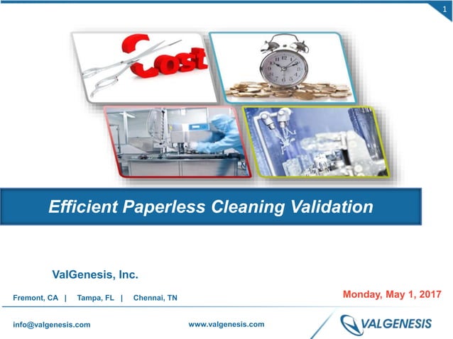 Efficient Paperless Cleaning Validation | PPT