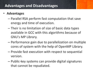 An Efficient Parallel Algorithm for Secured Data Communication Using RSA Public Key Cryptography ...