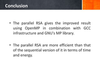 An Efficient Parallel Algorithm for Secured Data Communication Using RSA Public Key Cryptography ...