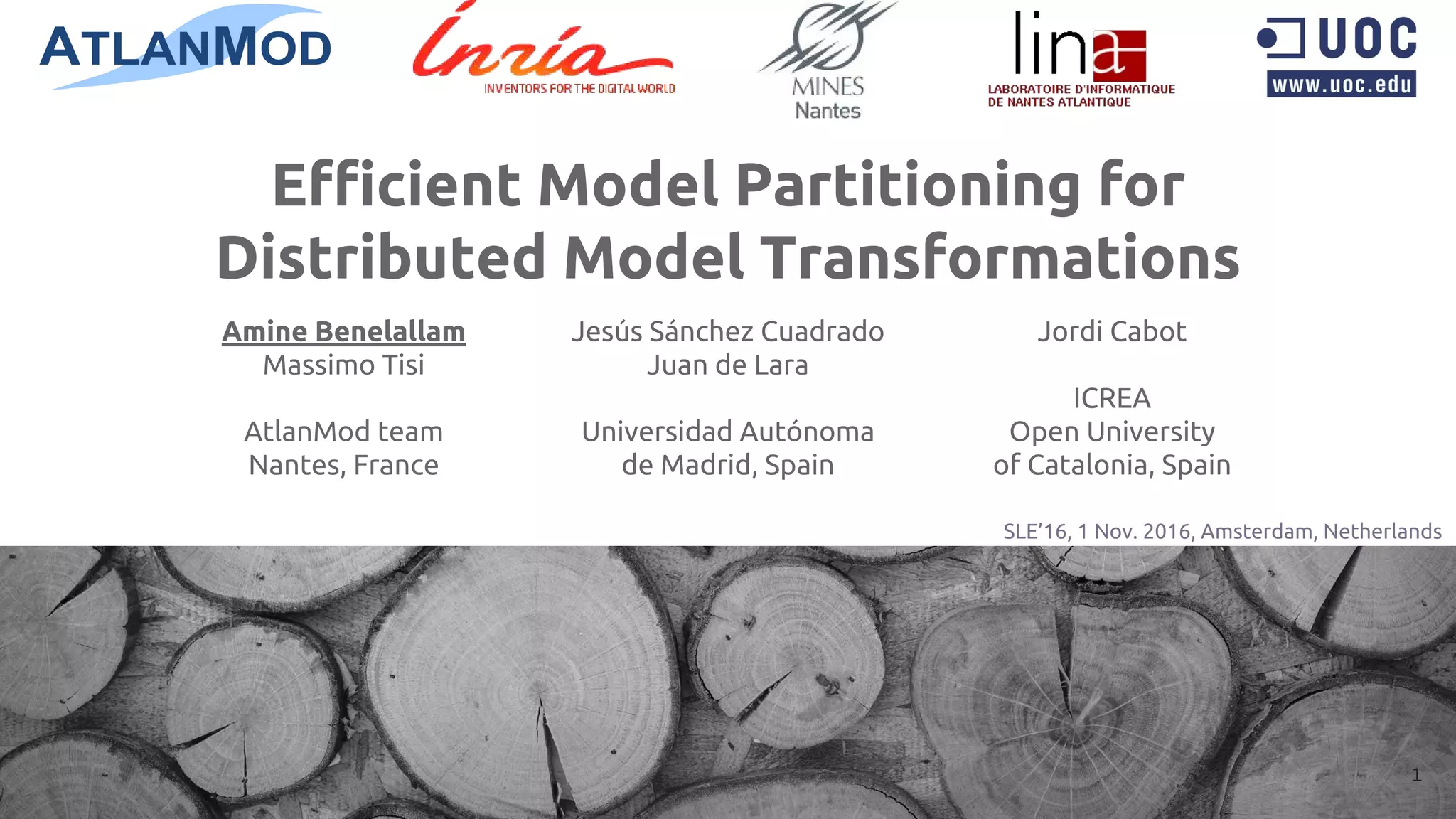 Efficient Model Partitioning for Distributed Model Transformations | PPT