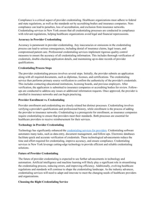 Efficient Provider Credentialing Services in New York to Streamline ...