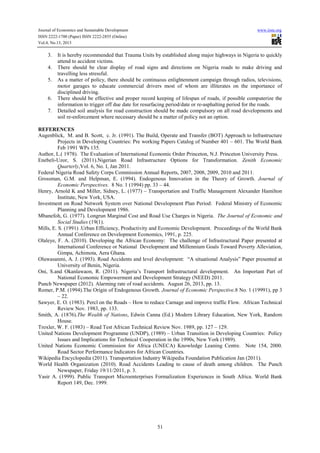 Efficient road and road transport management a panacea for accident ...