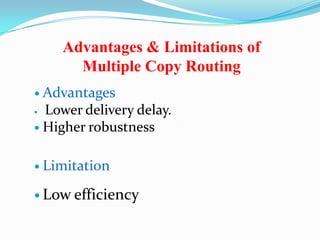 Efficient routing in intermittently connected mobile | PPT