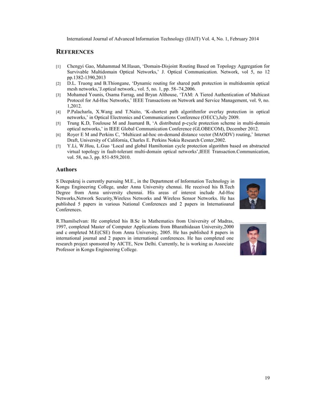Efficient routing mechanism using cycle based network and k hop security in ad-hoc networks | PDF