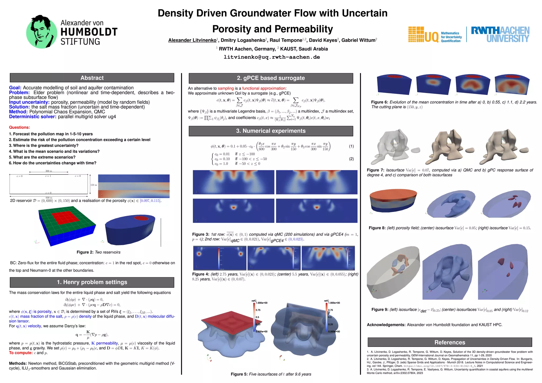 Density Driven Groundwater Flow with Uncertain Porosity and Permeability | PDF | Physics | Science