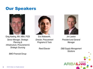 Efficient Spend Analytics to Drive Sourcing Pipeline and Savings | PPT