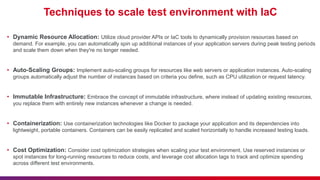 Efficient Test Environments with Infrastructure as Code (IaC) | PPTX