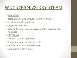 Efficient use of steam in heat exchanger | PPTX