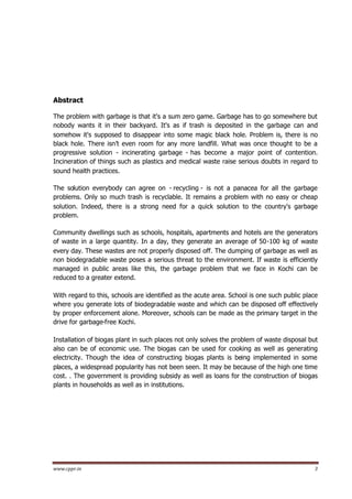 Efficient Waste Management in Schools | PDF