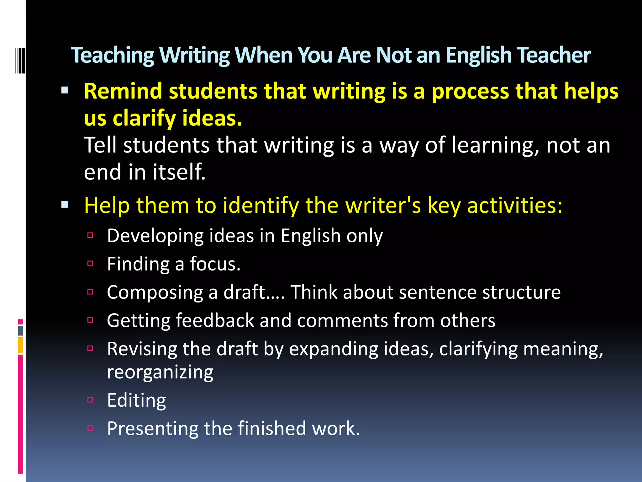 Efficient way to improve student's writing | PPT | Free Download