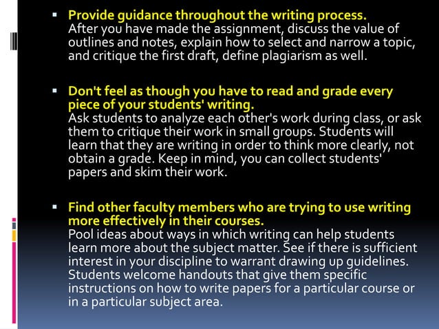 Efficient way to improve student's writing | PPT | Free Download
