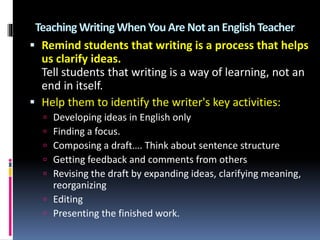 Efficient way to improve student's writing | PPT