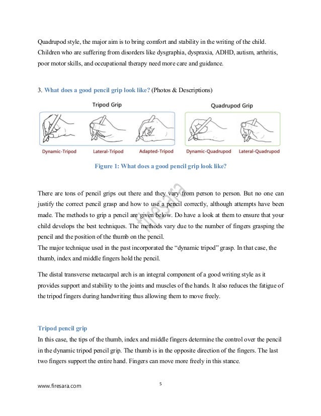 Efficient Handwriting Grip Tripod Quadrupod