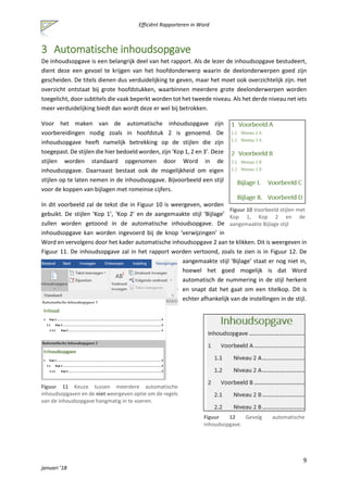 Efficiënt rapporteren in Word | PDF