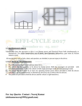 Efficycle 2017 project report | PDF