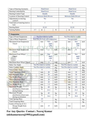 Efficycle 2017 project report | PDF