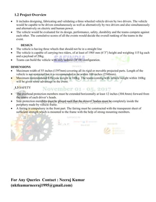 Efficycle 2017 project report | PDF