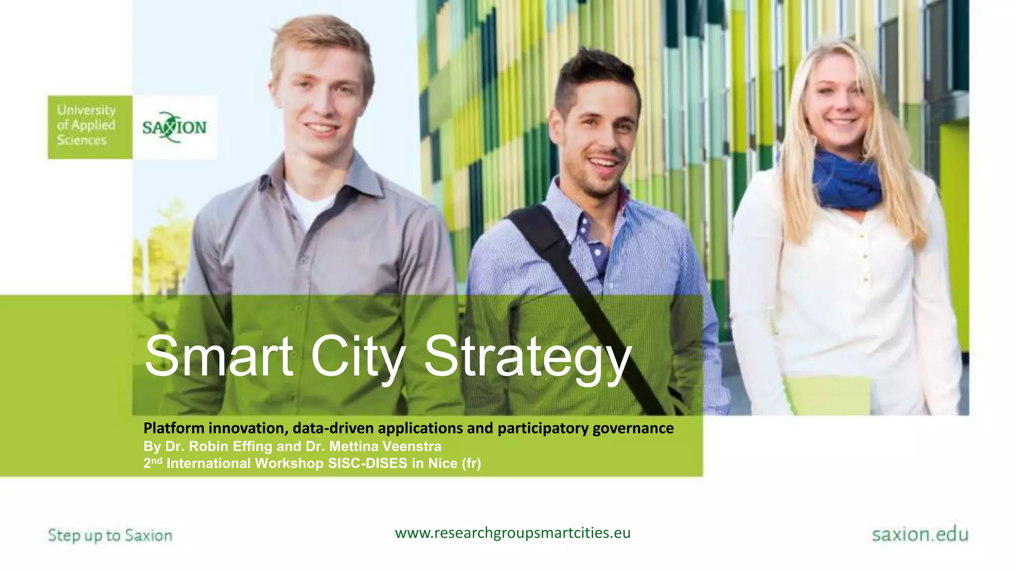 Smart City Strategy Platform innovation, data-driven applications and participatory governance ...