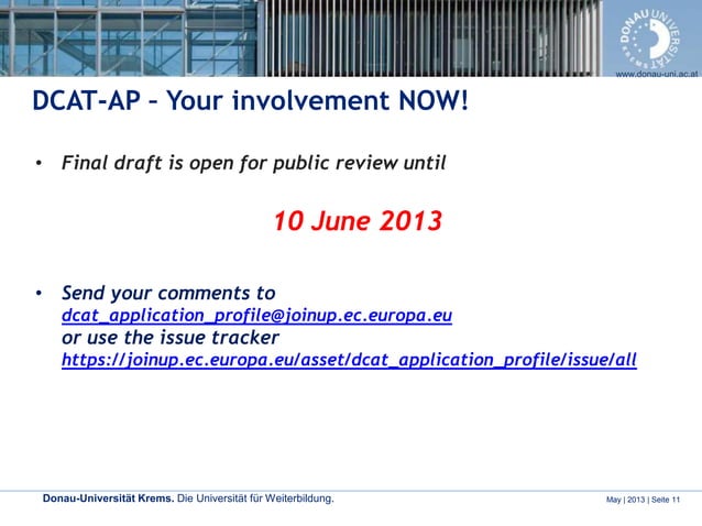 DCAT-Application Profile for Data Providers | PPTX | Databases | Computer Software and Applications