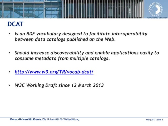 DCAT-Application Profile for Data Providers | PPTX | Databases | Computer Software and Applications
