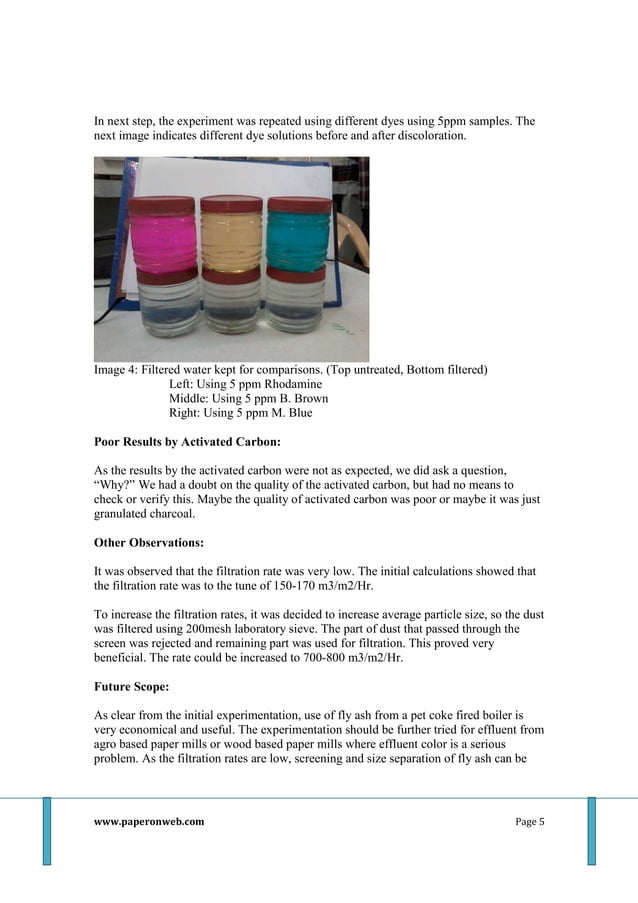 Effluent color reduction | PDF
