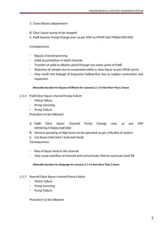 Effluent process manual.doc document and manual | PDF