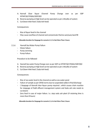 Effluent process manual.doc document and manual | PDF