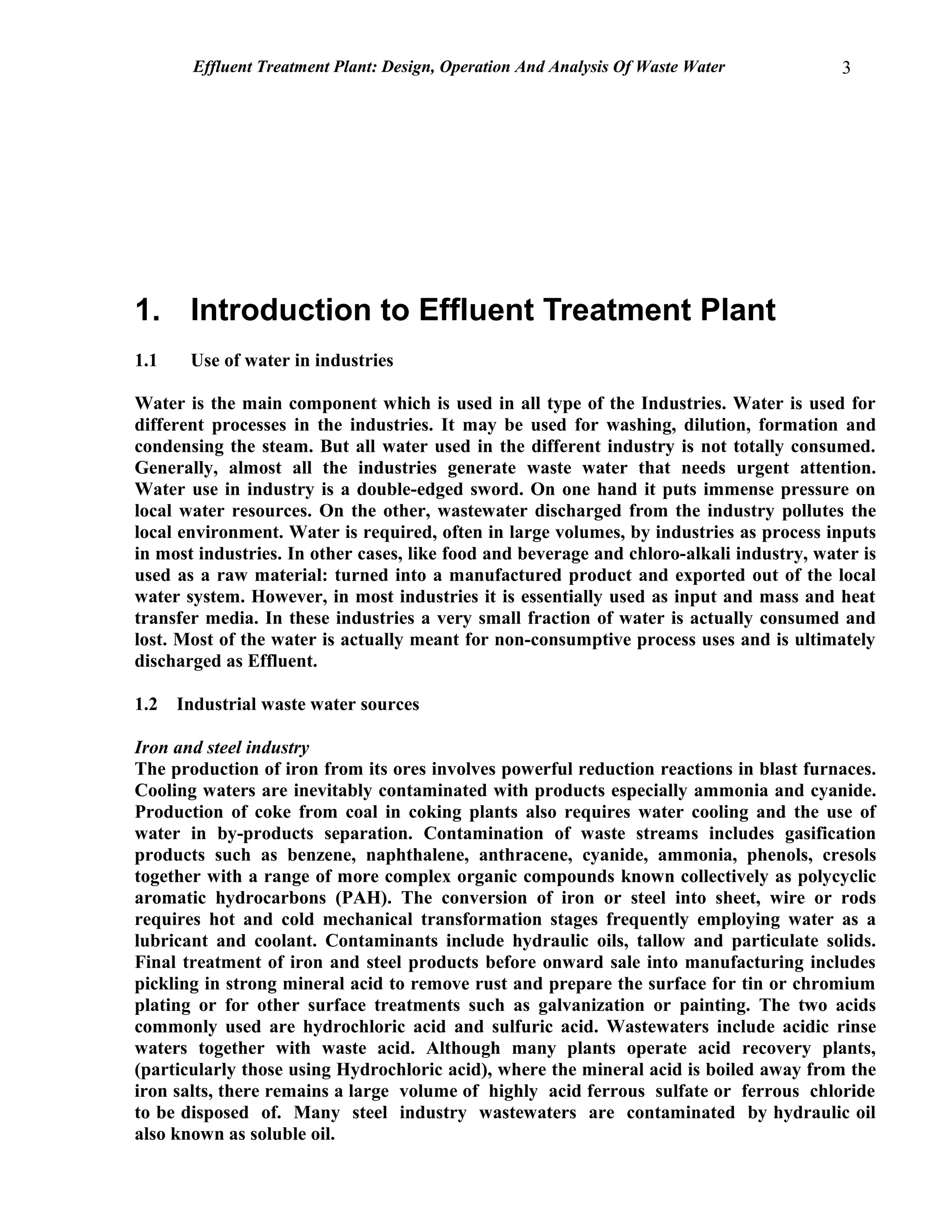 Effluent Treatment Plant Design, Operation And Analysis Of Waste Water ...