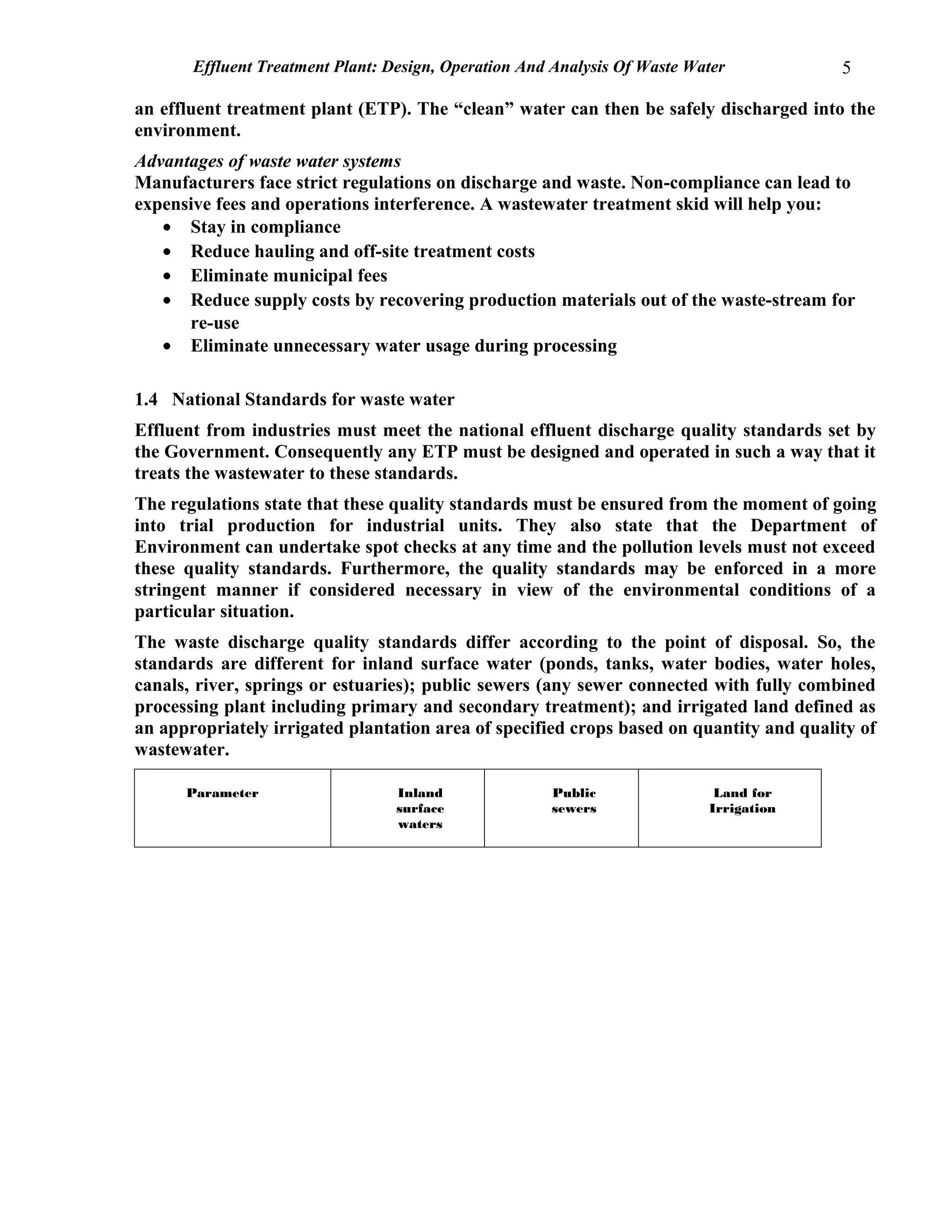 Effluent Treatment Plant Design, Operation And Analysis Of Waste Water ...
