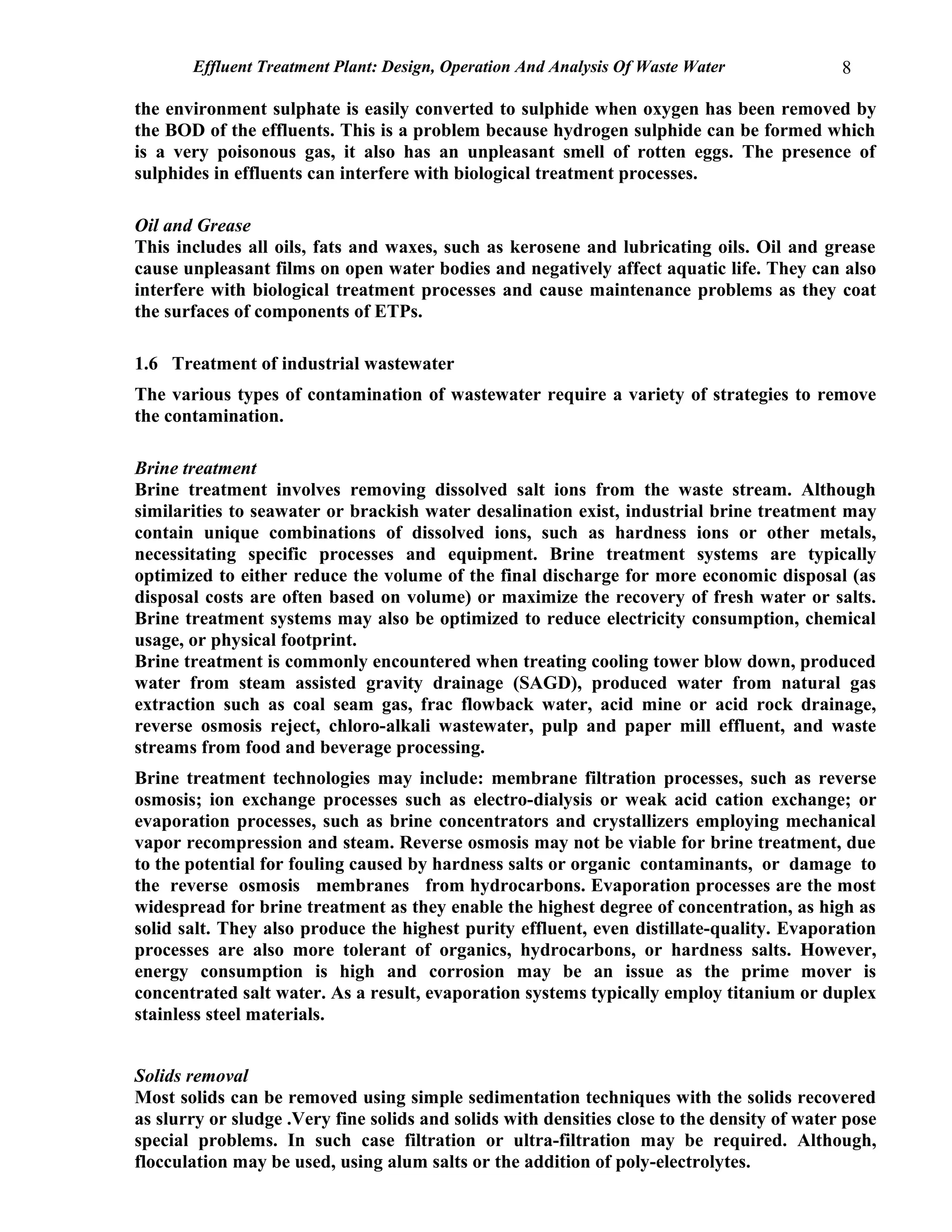 Effluent Treatment Plant Design, Operation And Analysis Of Waste Water ...