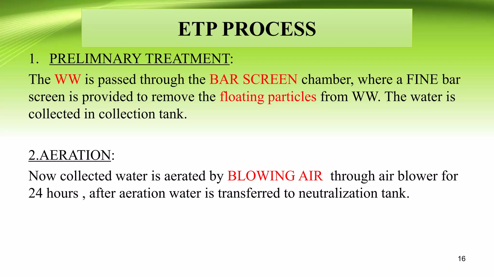 Effluent treatment plant | PPTX