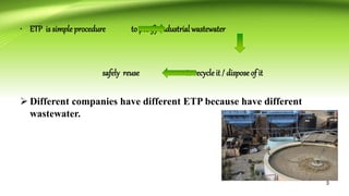 Effluent treatment plant | PPTX