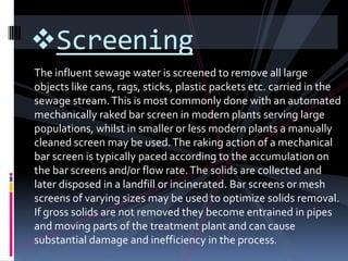 Efflunt treatment plant ppt | PPTX