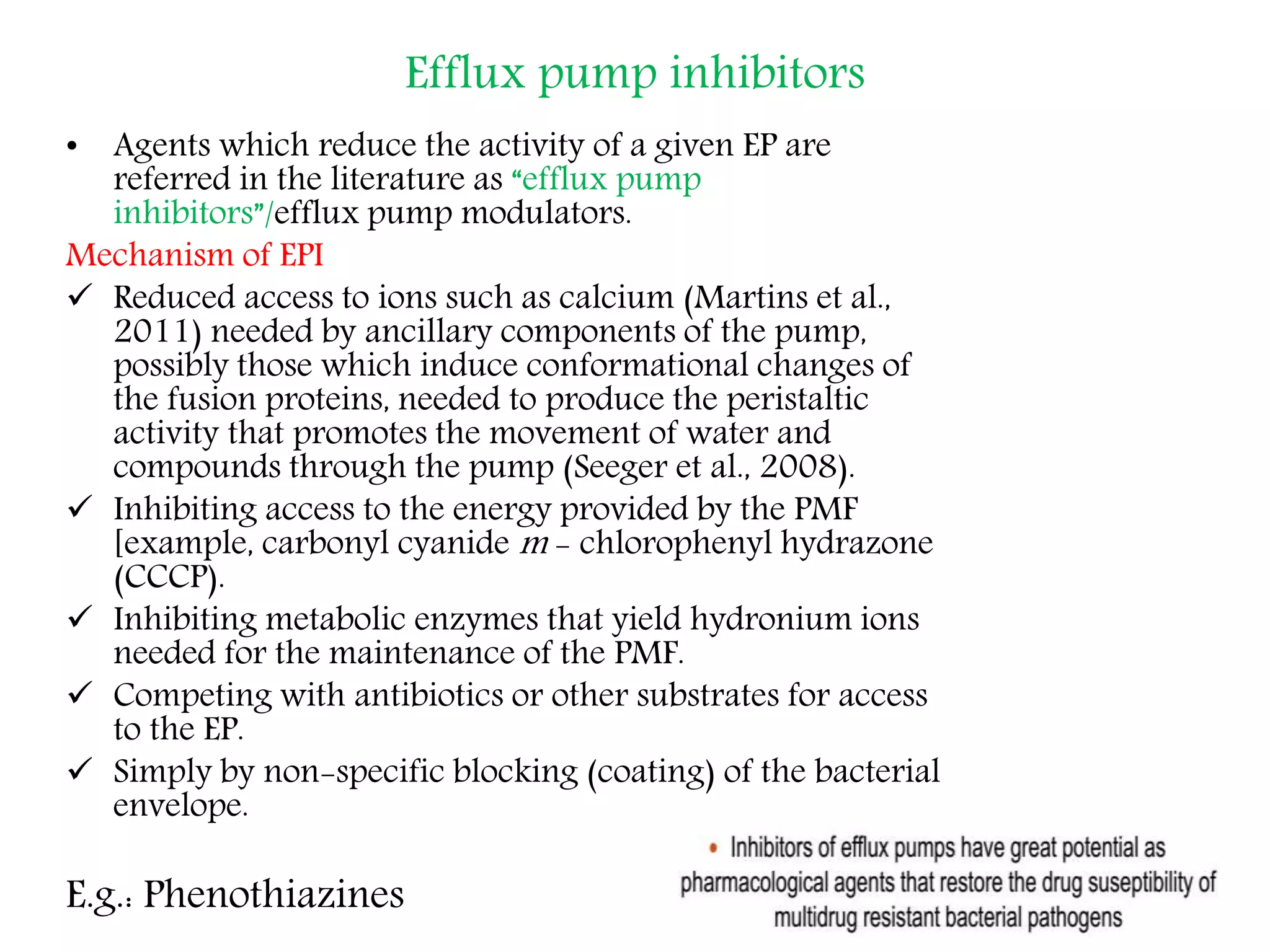 Efflux pump | PPTX