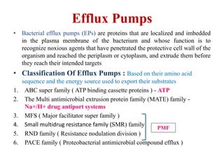 Efflux pump | PPTX
