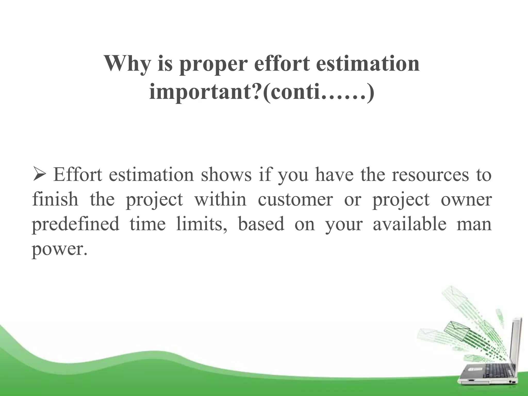 Effort estimation( software Engineering) | PPTX